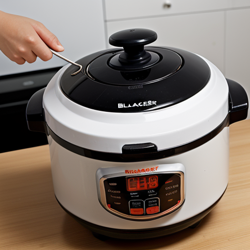 Modern Electric Rice Cooker with Digital Controls and Steaming ...