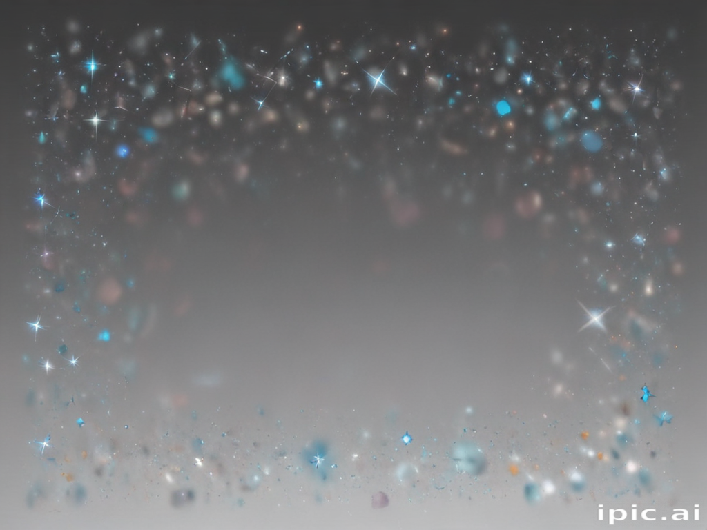 Sparkling Cosmic Background with Twinkling Stars and Colorful Glitter ...