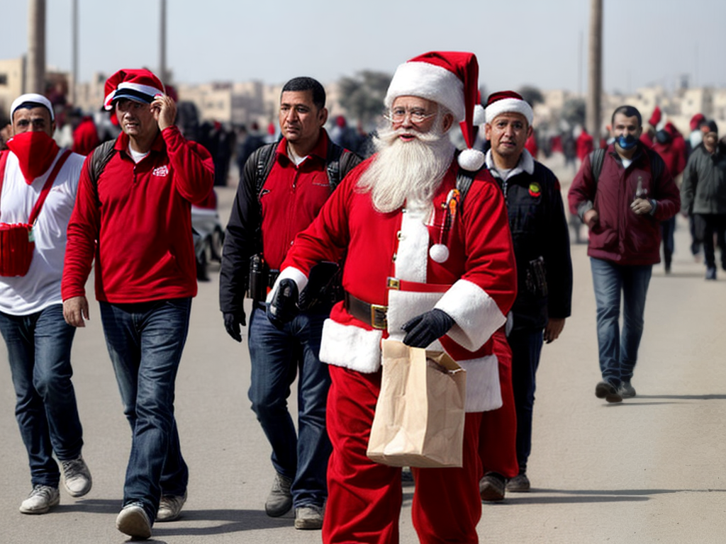 santa claus in Gaza