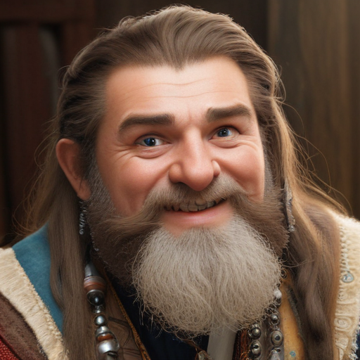 Dwarf singer with middle