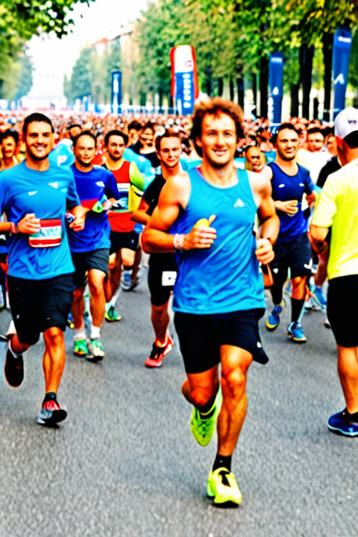 Frodo running at the marathon of Belgrade together with all the others ...