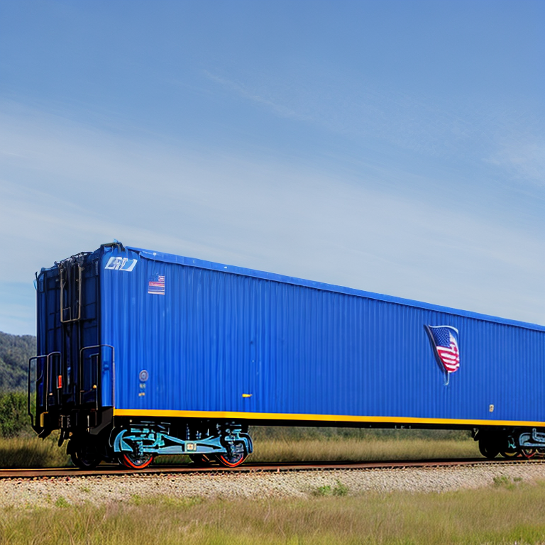 MAGA loaded on rail cars