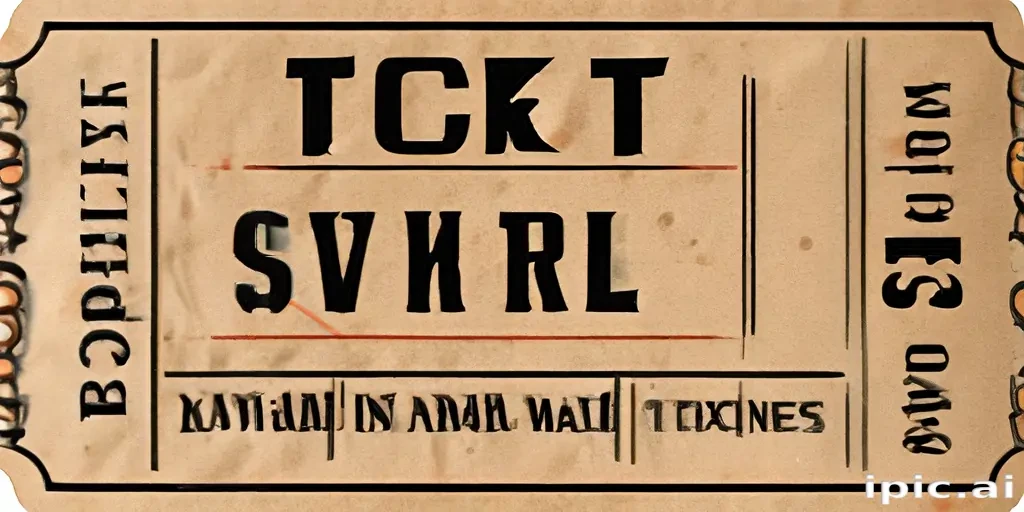 Vintage Ticket Design Featuring Intricate Patterns and Unique ...