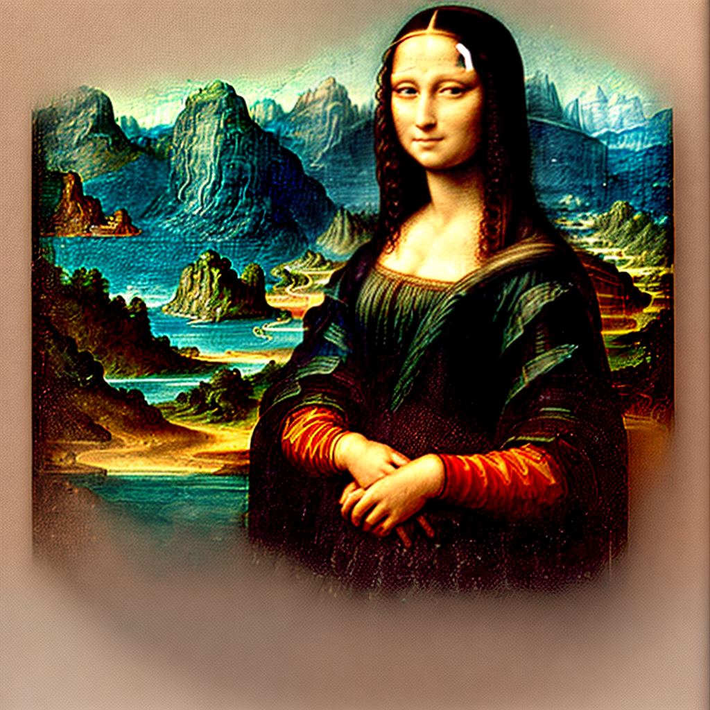 the Mona Lisa who looks like a robot