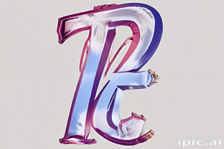 Colorful and Artistic Representation of the Letter 'R' in Bold Design