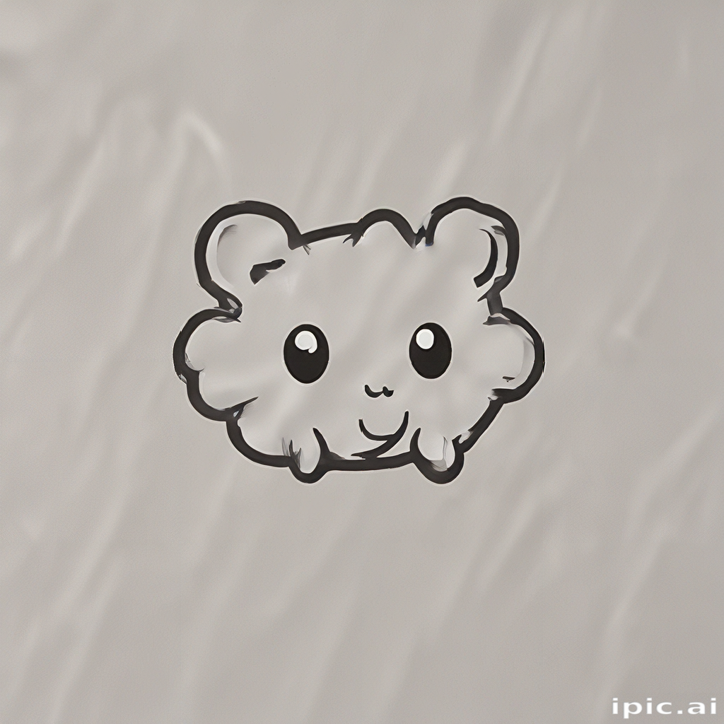 A Cute and Playful Cartoon Character with a Fluffy Cloud-Like Appearance