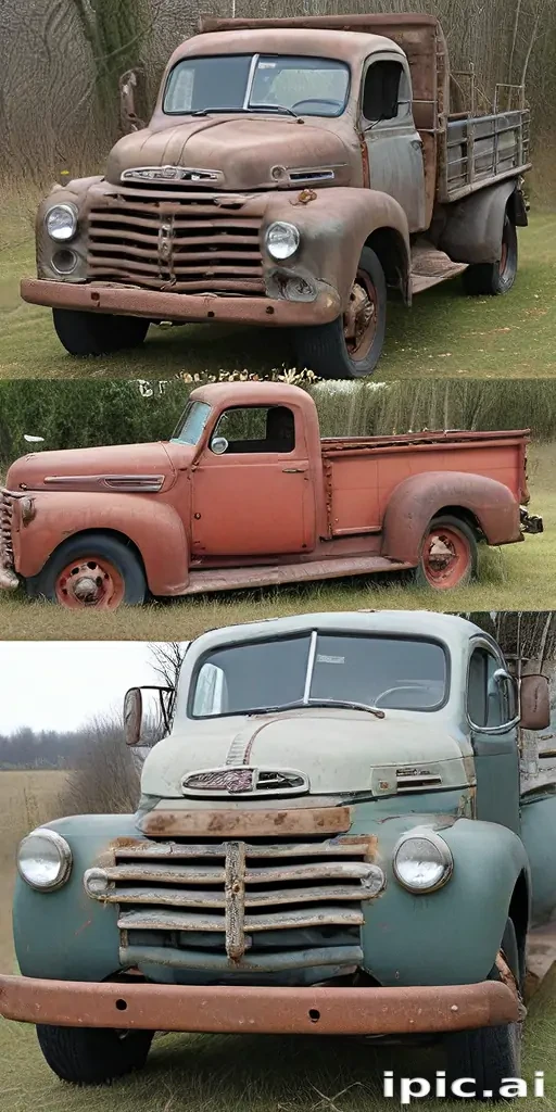 Vintage Trucks: A Collection of Classic Rusty Pickup Beauties from the Past