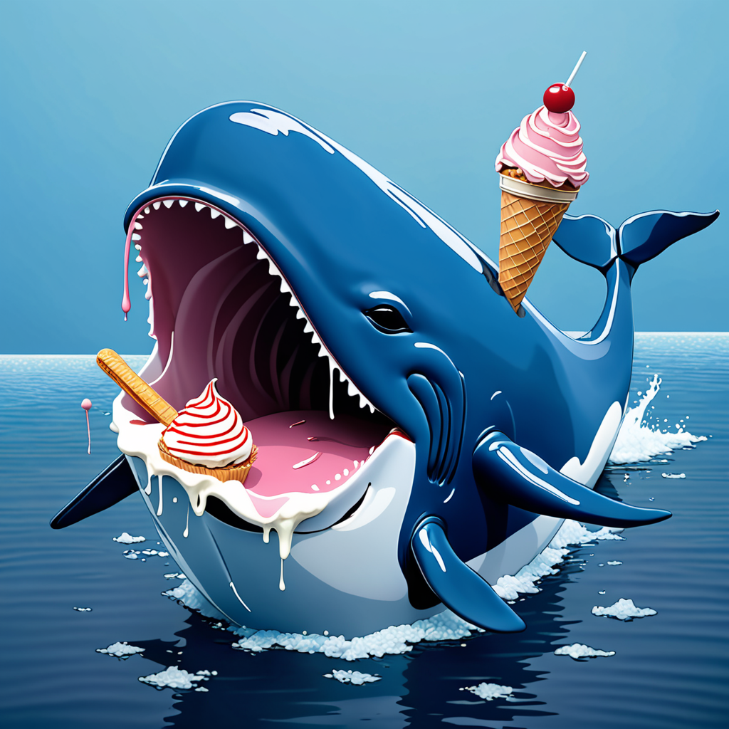 Free Ai Image Generator - High Quality and 100% Unique Images - iPic.Ai — a giant whale eating ...
