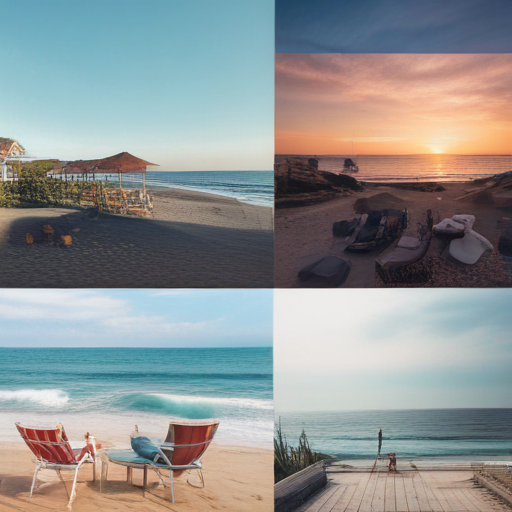 design a cover photo for a spotify playlist with title „Beach House ...