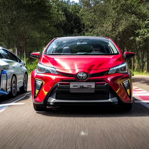 Toyota Prius with a Flamethrower