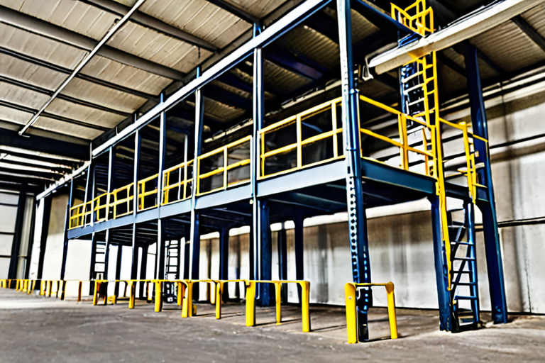 mezzanine racks supported platform