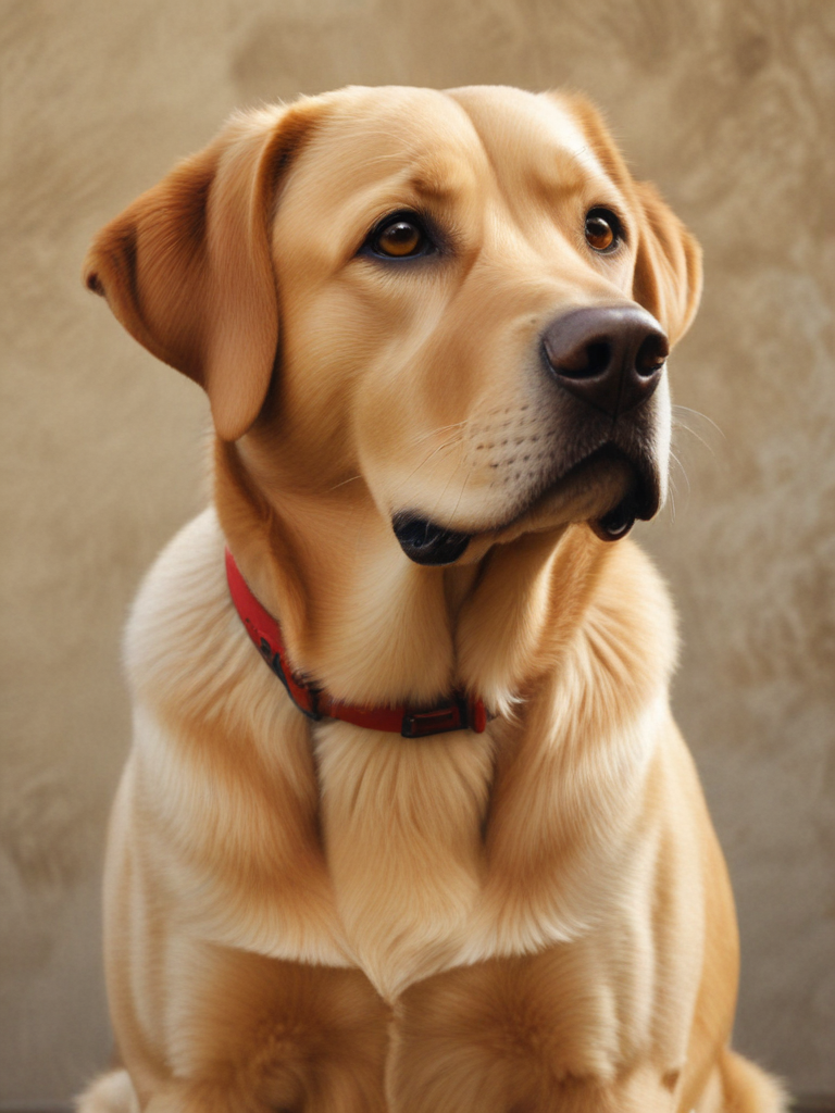 A Loyal and Friendly Labrador Retriever Posing for a Portrait.