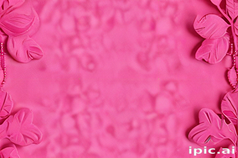Vibrant Pink Background Adorned with Delicate Butterflies and Floral ...