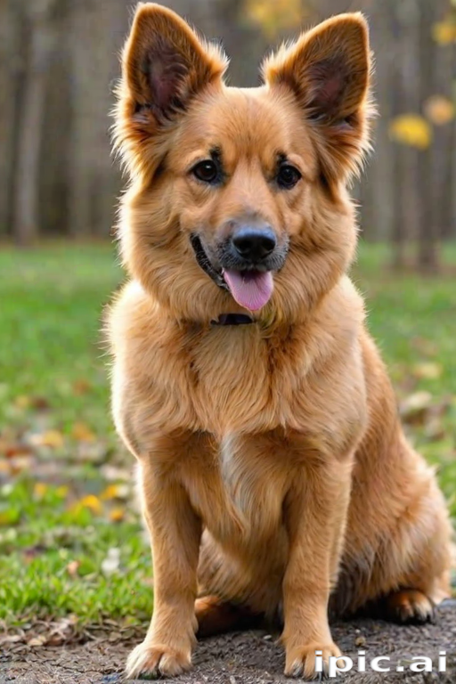 A Playful and Friendly Dog Enjoying a Beautiful Day Outdoors.