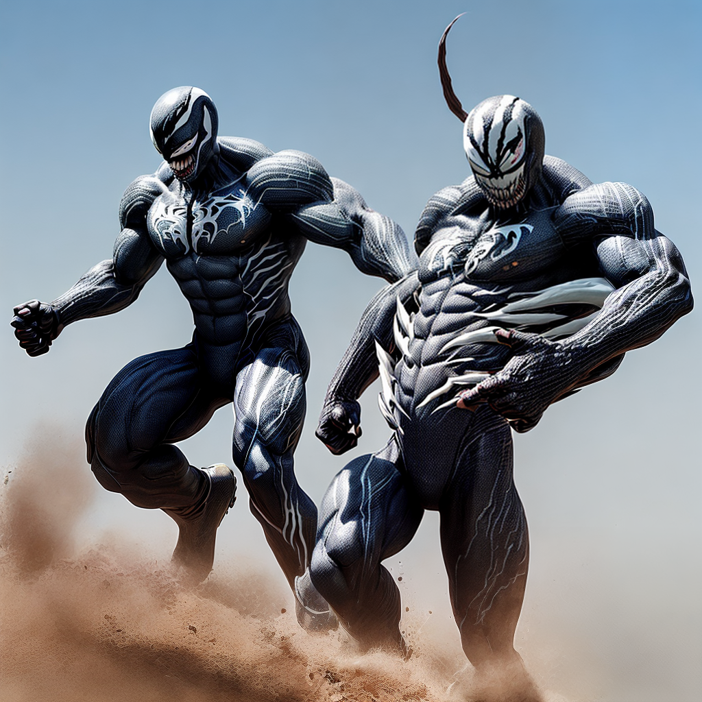 venom in white no in black