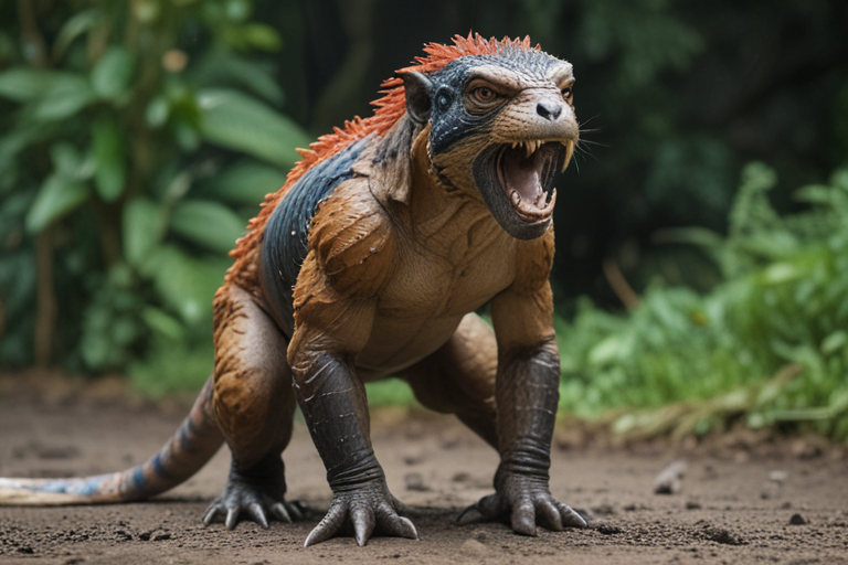 A hyper realistic Amazonian worrier