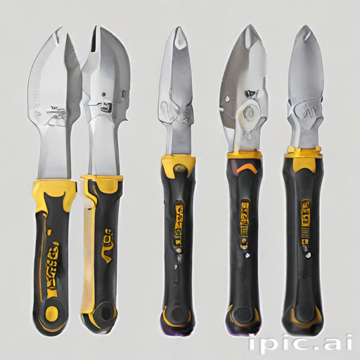Collection of Five Unique Knives with Distinct Designs and Features