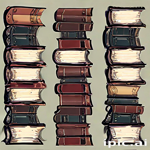 Three Stacks of Colorful Books Displayed Against a Neutral Background