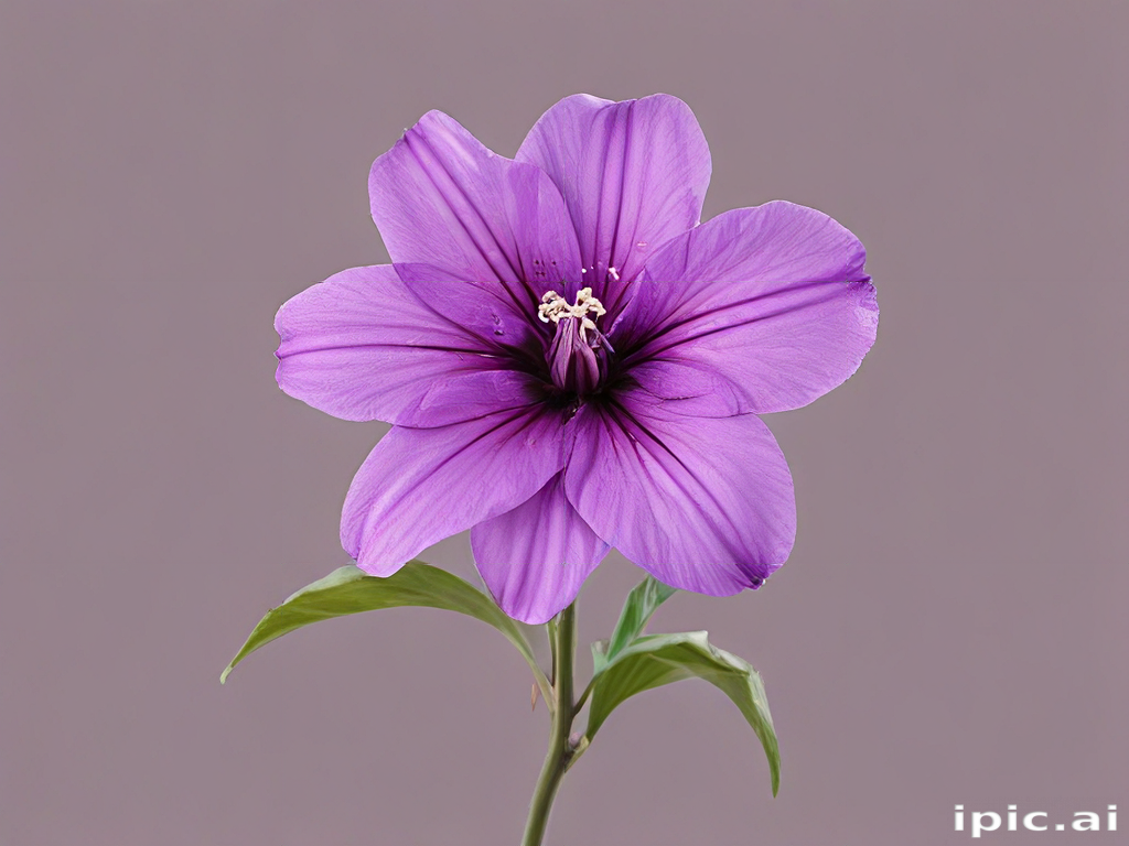 A Beautiful Purple Flower with Delicate Petals and Vibrant Details