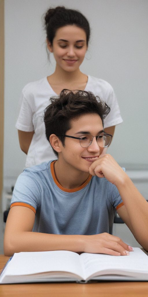 someone teaching someone