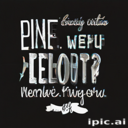 Unique Artistic Expression Featuring Distorted Text in a Creative Design