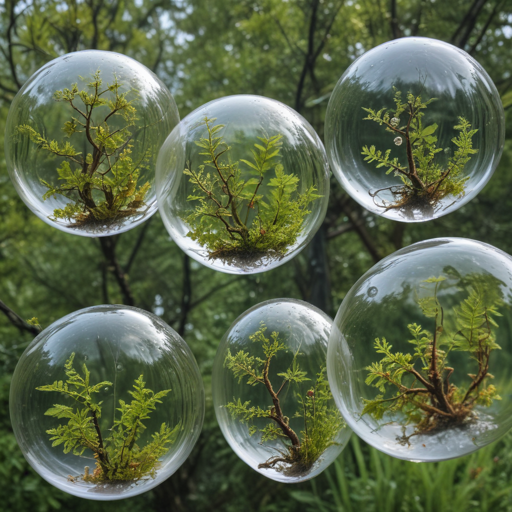 different ecosystems in bubbles