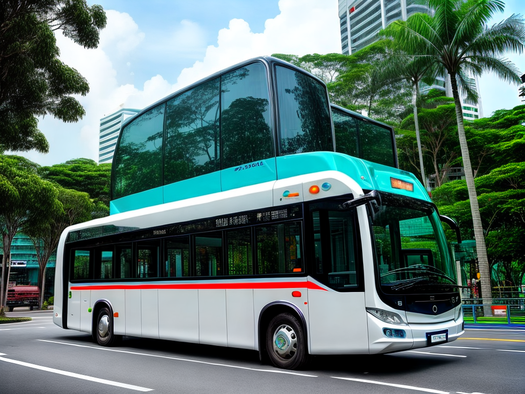 futuristic bus in singapore