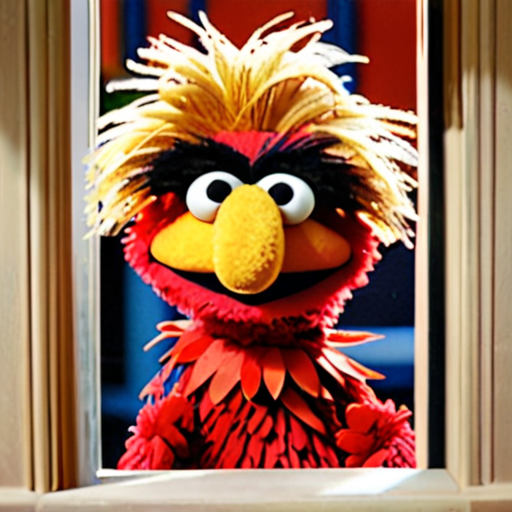 Sesame Street Bert with Pamela Anderson