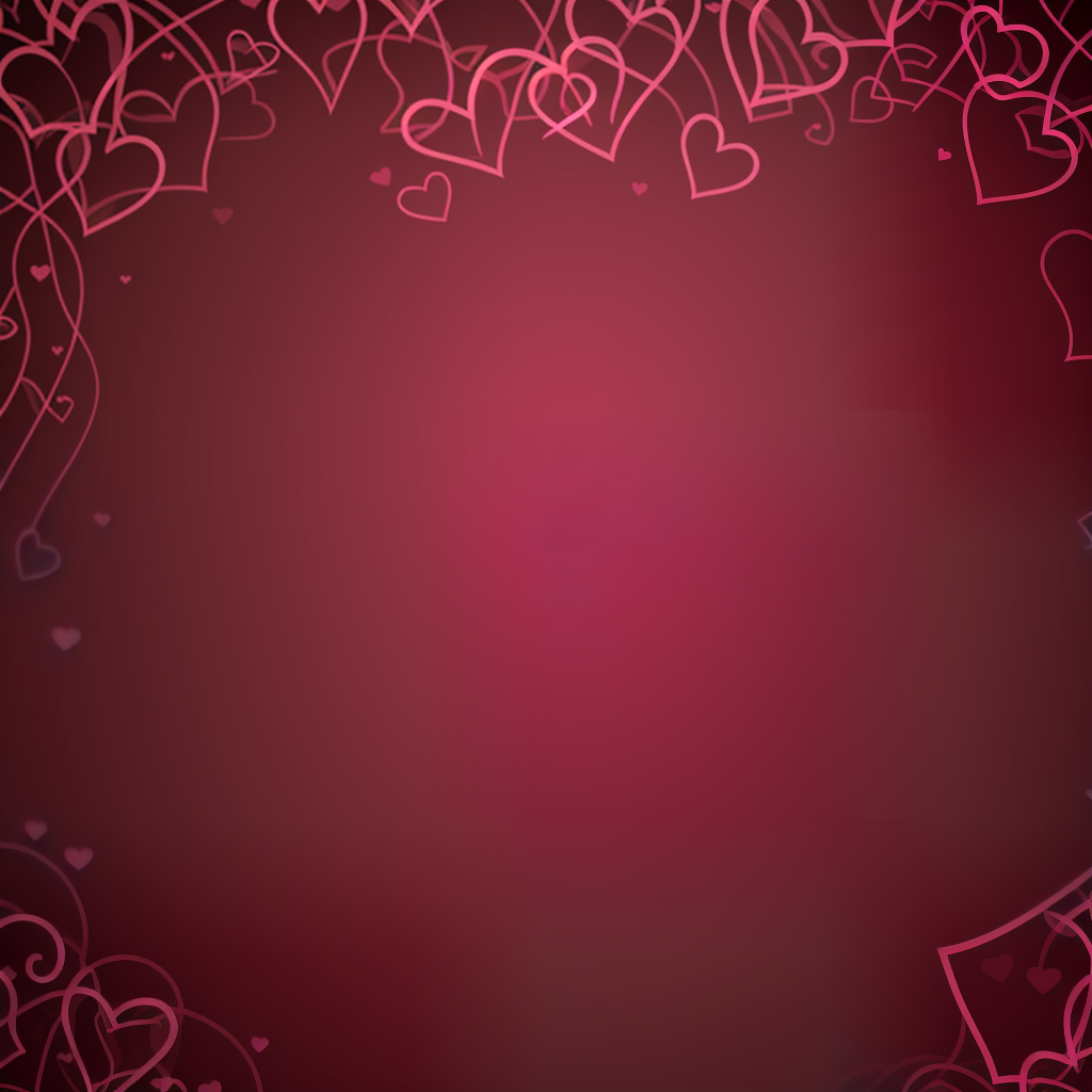 Romantic Background Design Featuring Delicate Hearts on a Soft Red Canvas