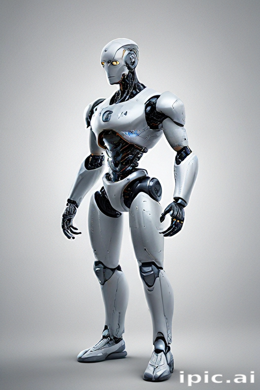 Futuristic Humanoid Robot with Sleek Design and Advanced Technology ...