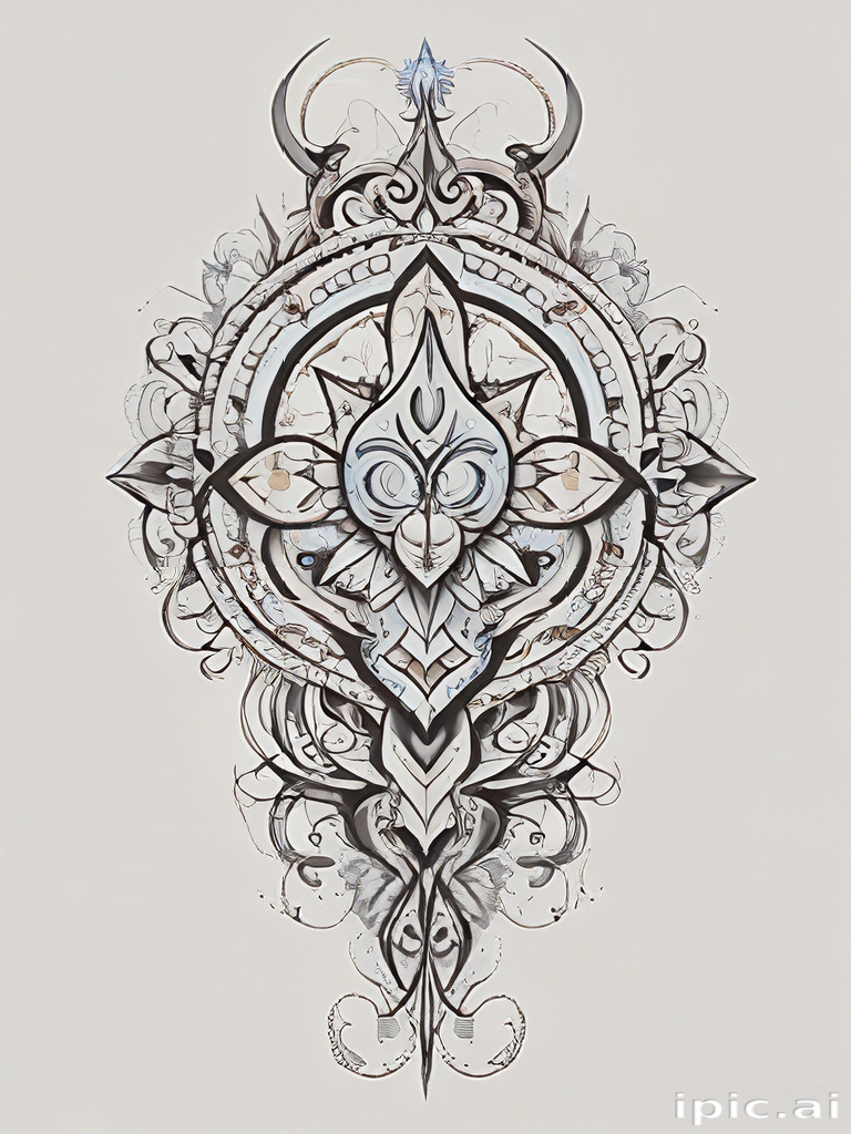Intricate Symmetrical Design Featuring Elegant Patterns and Detailed ...