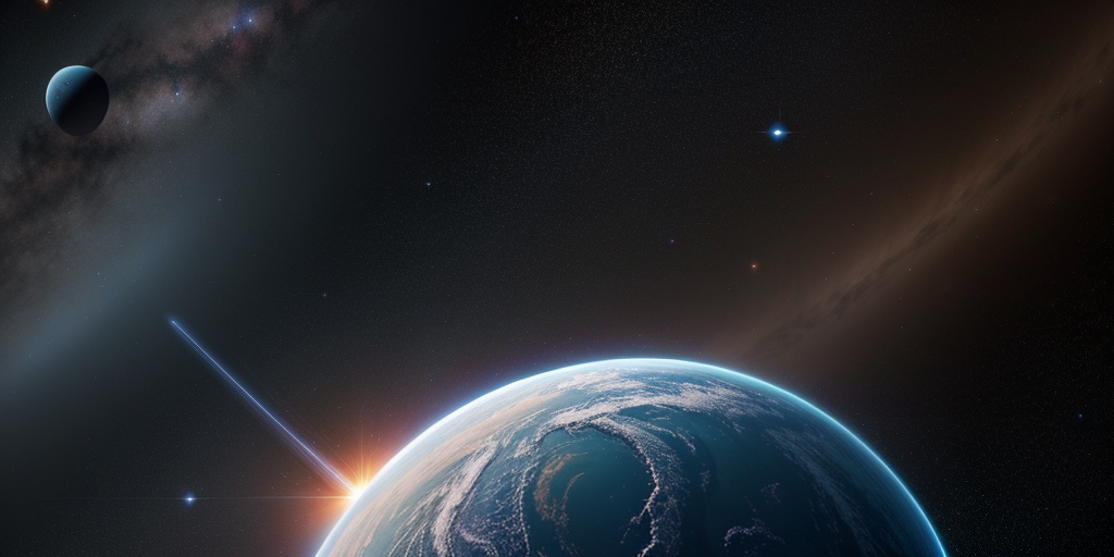 Stunning Cosmic View of Earth with Distant Planets and Celestial Wonders