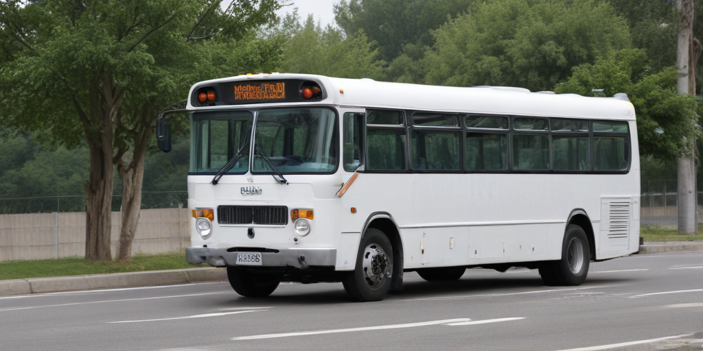 A white bus