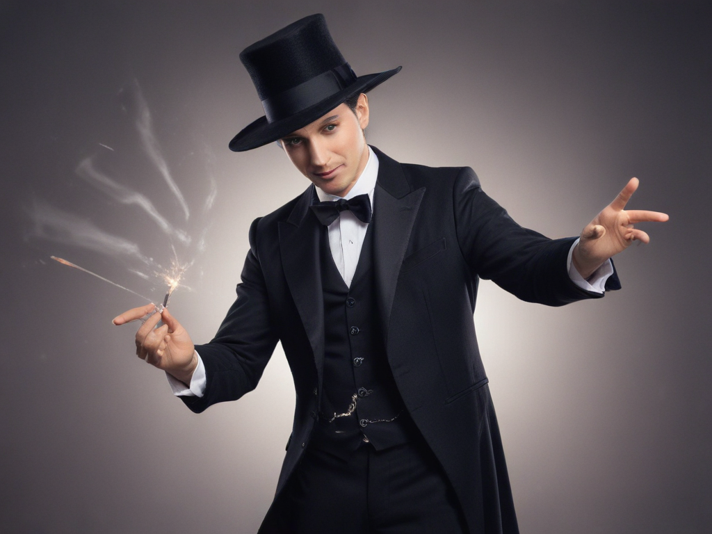 magician spinning magic