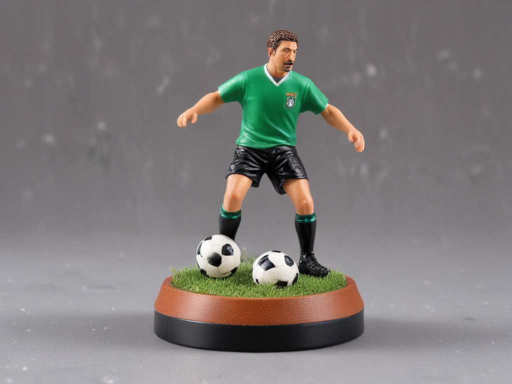 Subbuteo style soccer player