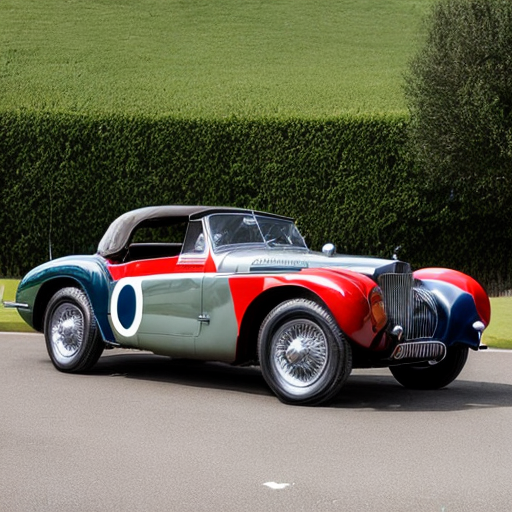 Car in front of a supermarine spitfire
