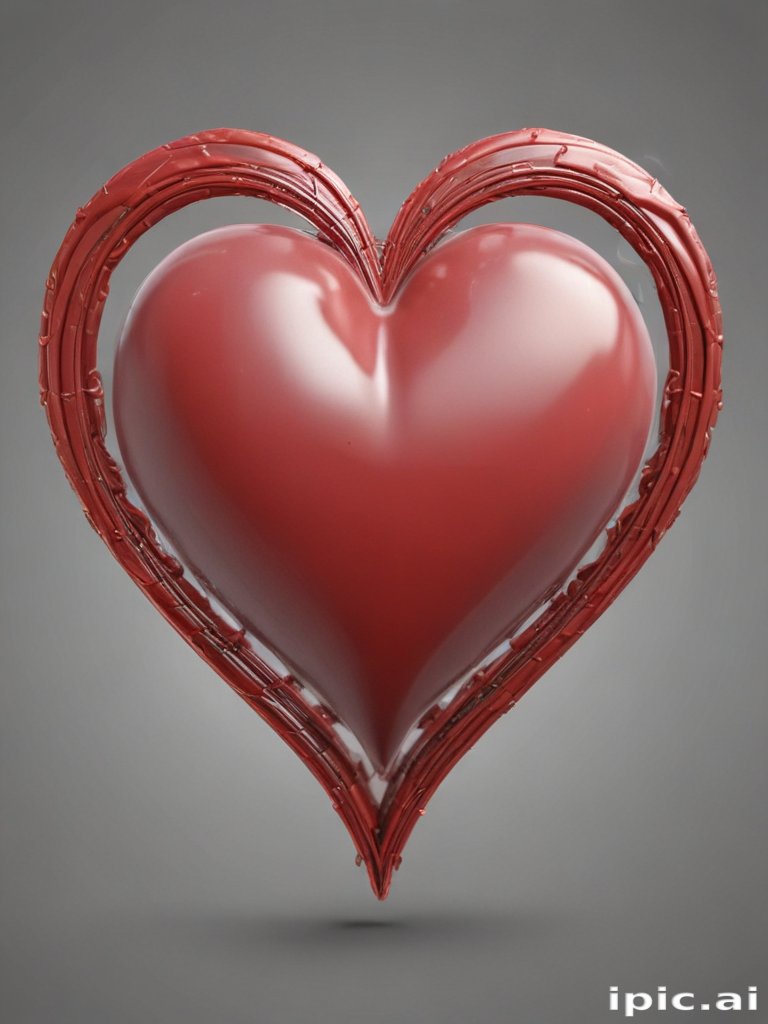 Stylized Heart Design: A Modern Artistic Interpretation of Love and Emotion