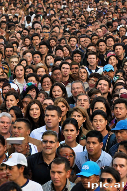 Vibrant Crowd of Diverse Faces Gathered for a Shared Purpose Together