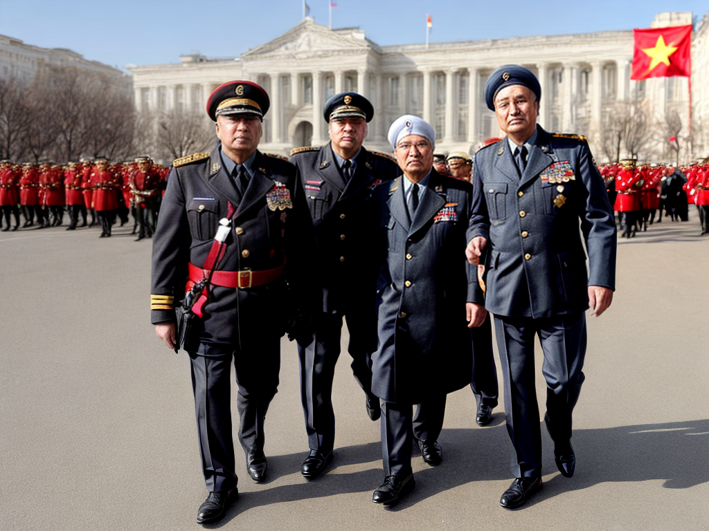 communist general with Slavic mix