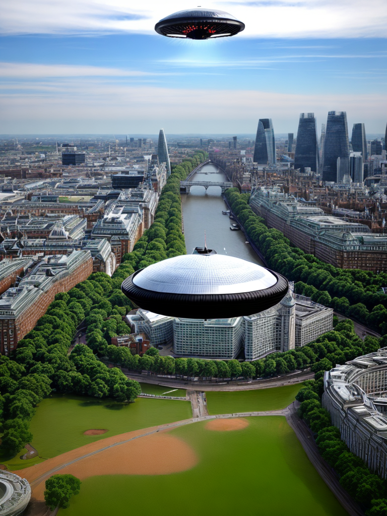 ufo flying over london
