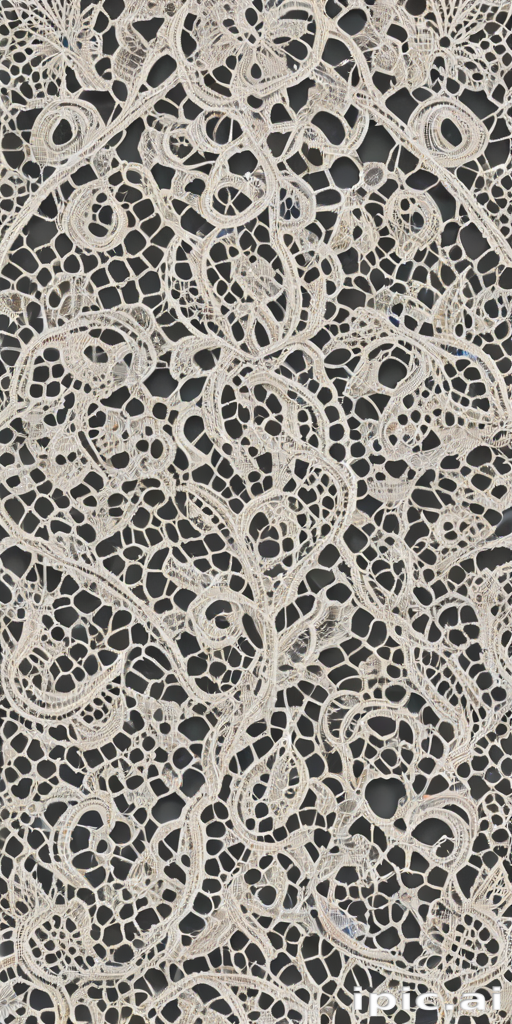 Intricate Lace Pattern Featuring Delicate Swirls and Floral Motifs on ...