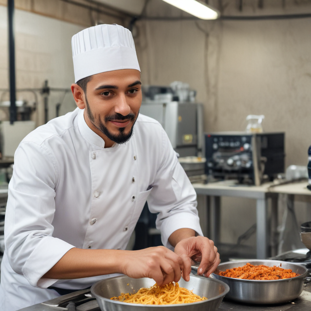 MUSLIM CHEF IN FACTORY