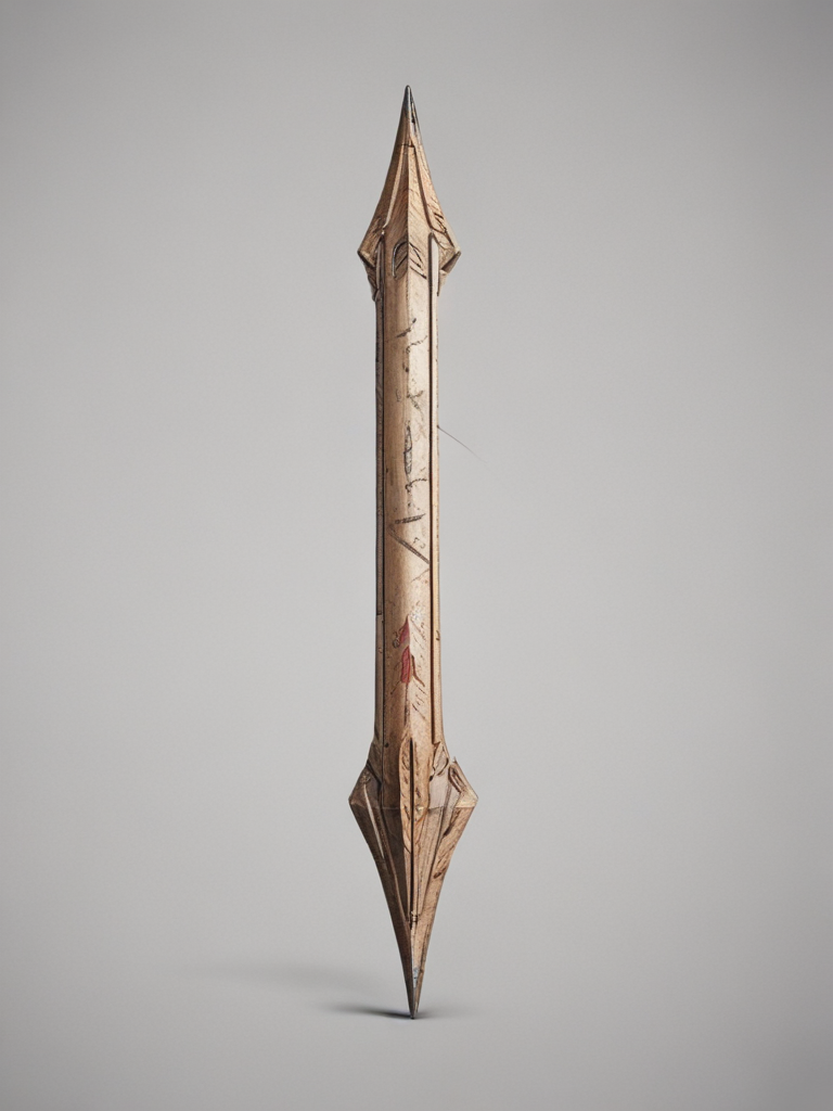 Intricate Carved Writing Instrument with Decorative Patterns and Unique ...