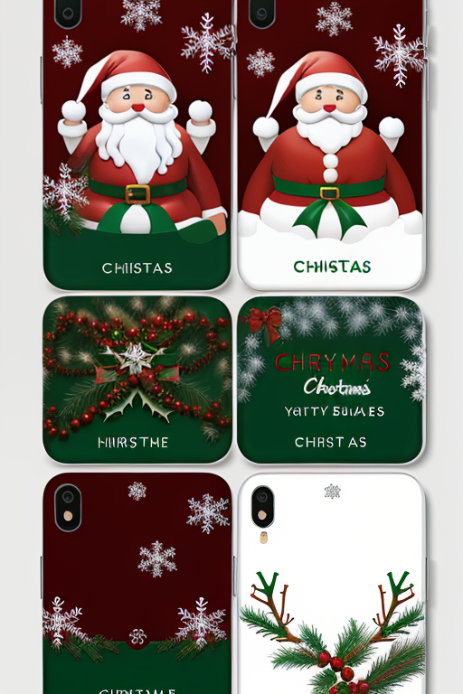Festive Holiday Phone Case Designs Celebrating Christmas with Santa and ...