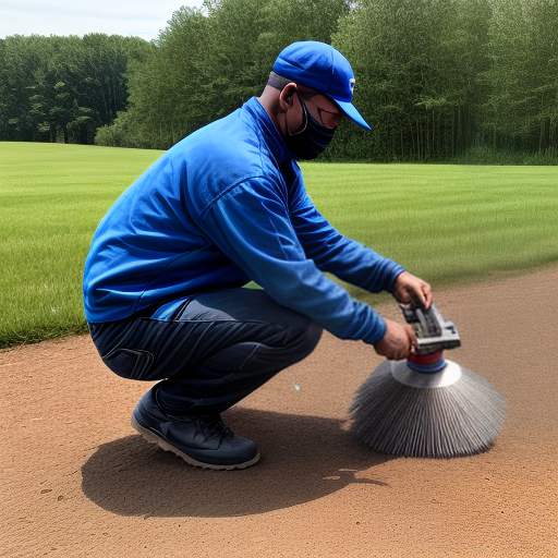 man using grinding wheel to cut metal