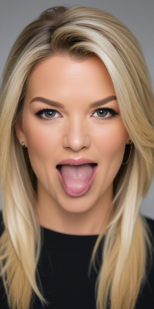 Megyn Kelly long tongue out