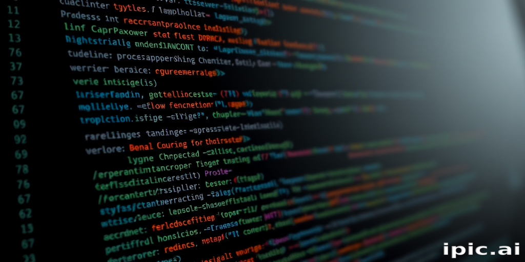 Colorful Lines of Code on a Dark Background Displaying Programming Syntax