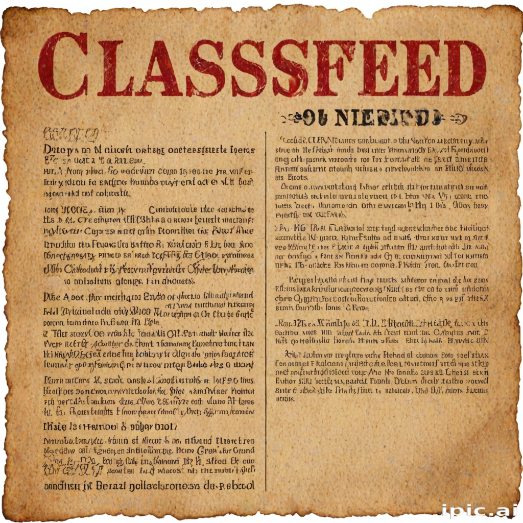 Vintage Newspaper Article Featuring News and Announcements from the Past