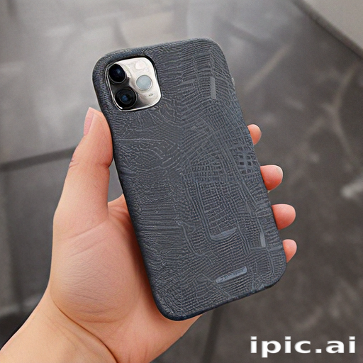 Stylish and Durable Phone Case with Unique Texture Design in Hand