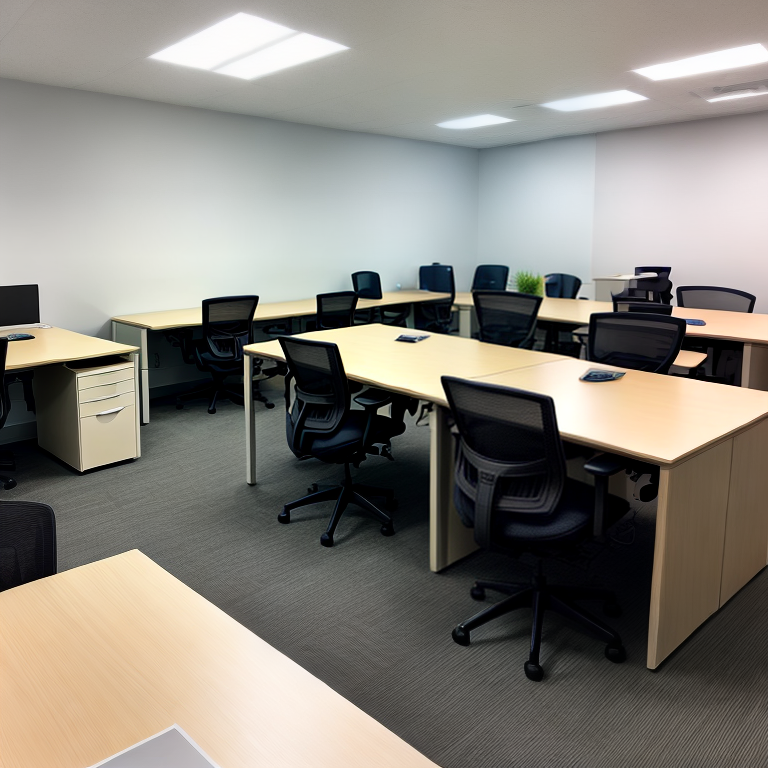 clean coworking office
